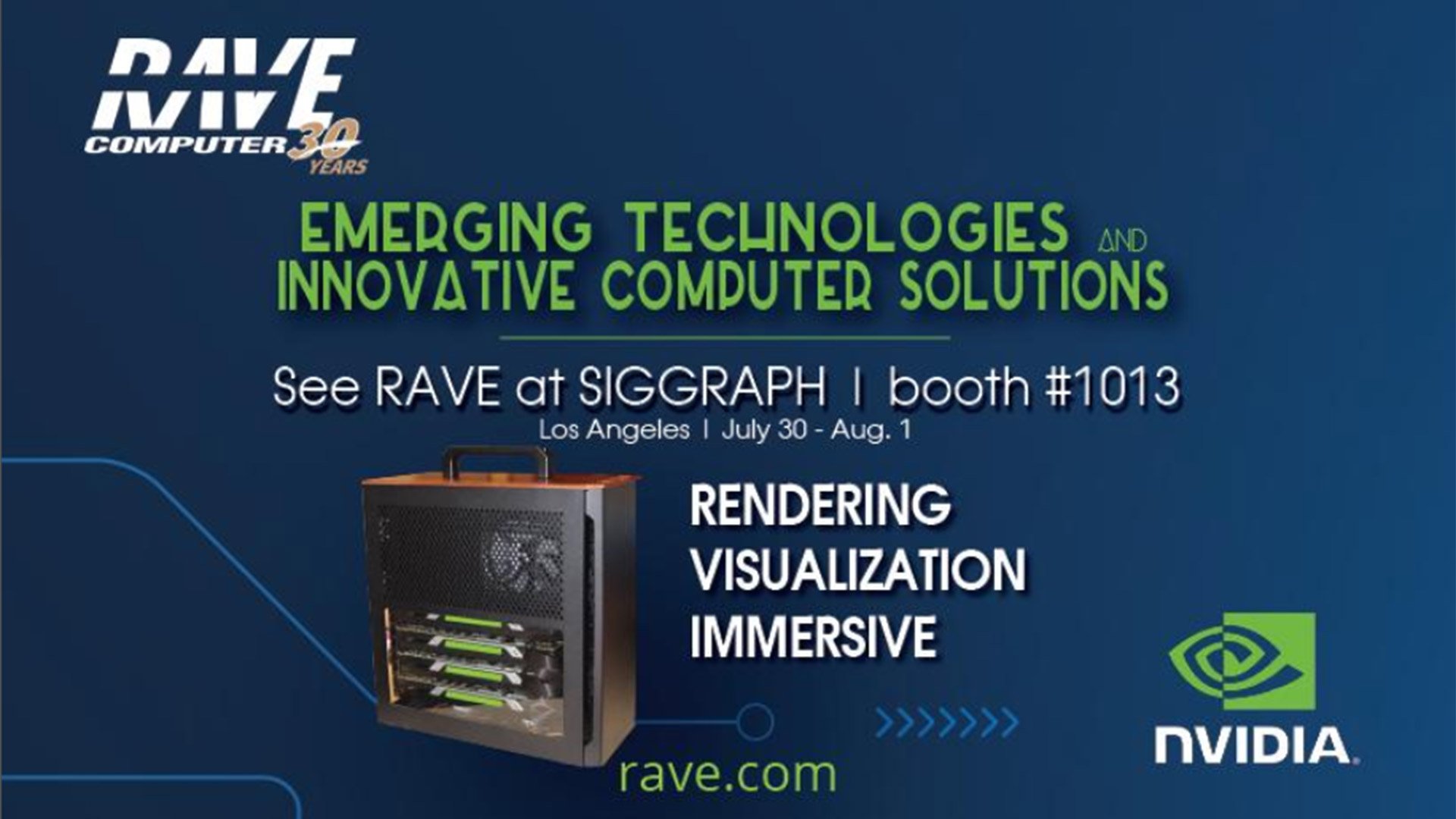 Visit RAVE at #ACMSIGGRAPH 2019 - RAVE Computer