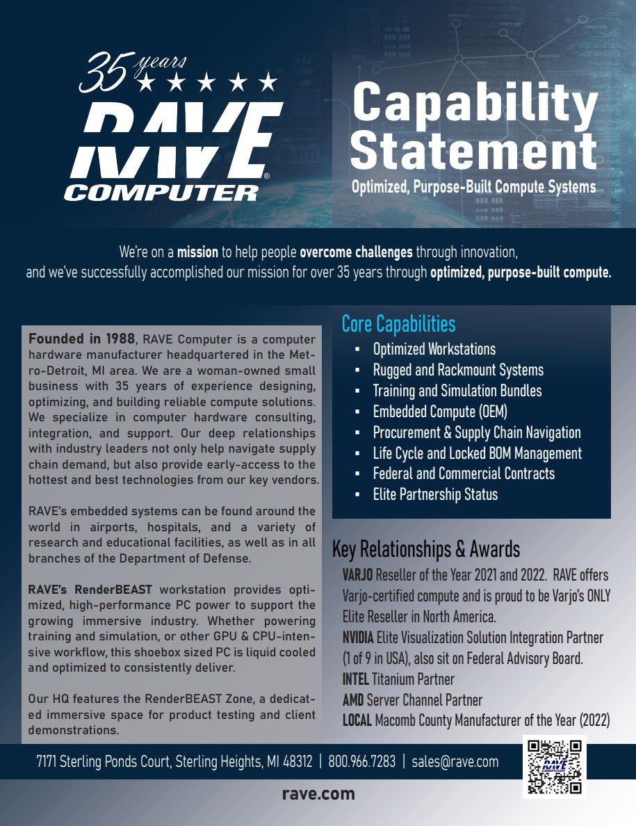 RAVE Capability Statement - RAVE Computer